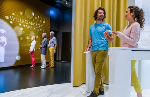 A glimpse into the glass-windowed chocolate factory