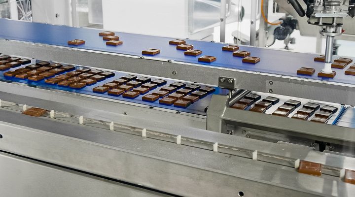 A glimpse into the glass-windowed chocolate factory