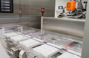 A glimpse into the glass-windowed chocolate factory